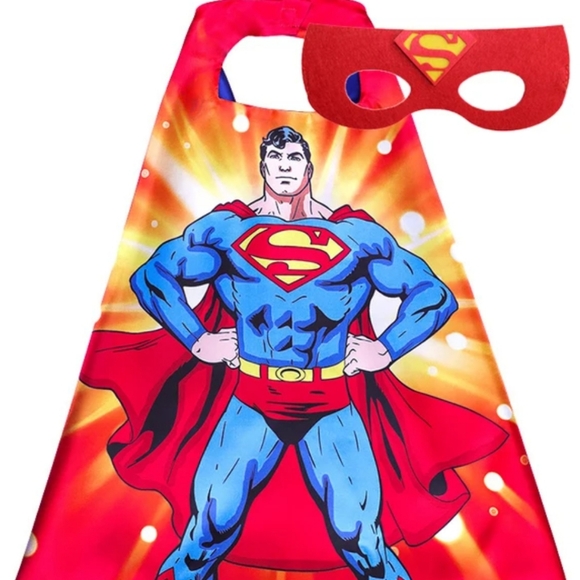 DC Comics | Costumes | Dc Comics Superman Mask With Cape Set | Poshmark